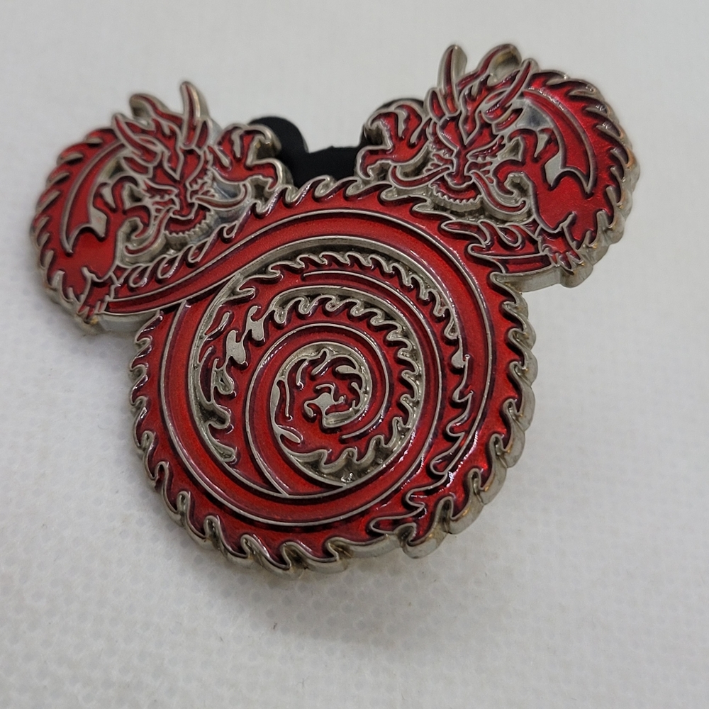 Mickey Mouse Dragon Icon Pin - Gem